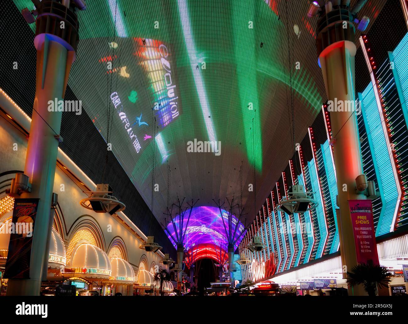 The Fremont Light Experience in Las Vegas Stock Photo - Alamy