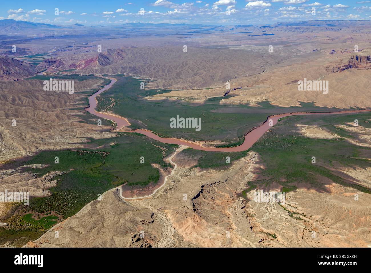 Aerial View of the Colorado River Stock Photo - Alamy