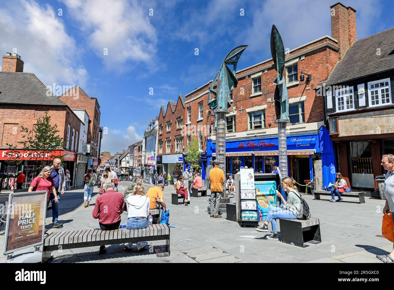 Sculpture called Darwin Gate in between Mardol Head, Claremont Street ...