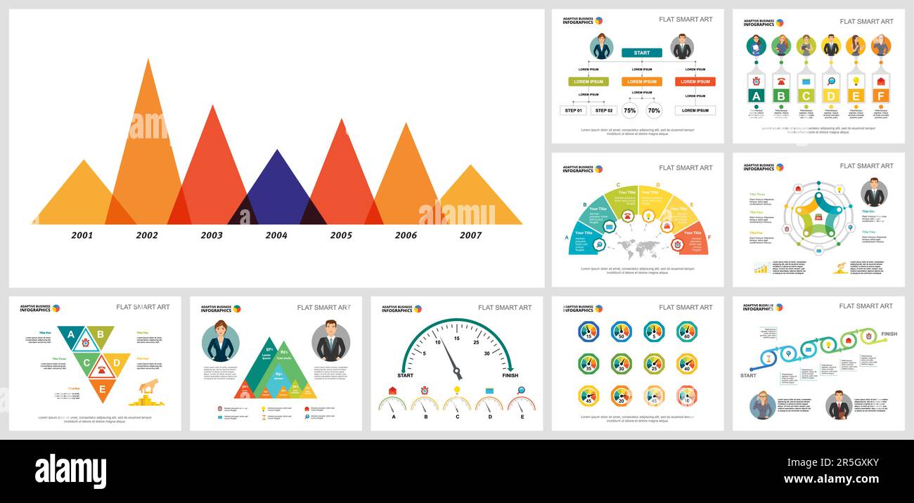 Colorful infocharts template set Stock Vector Image & Art - Alamy