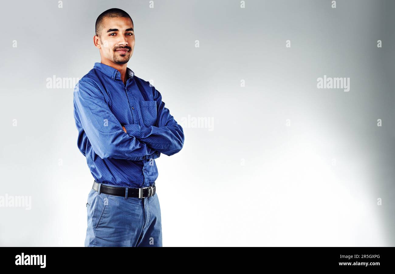 Always present yourself as a role model for others. a young businessman ...