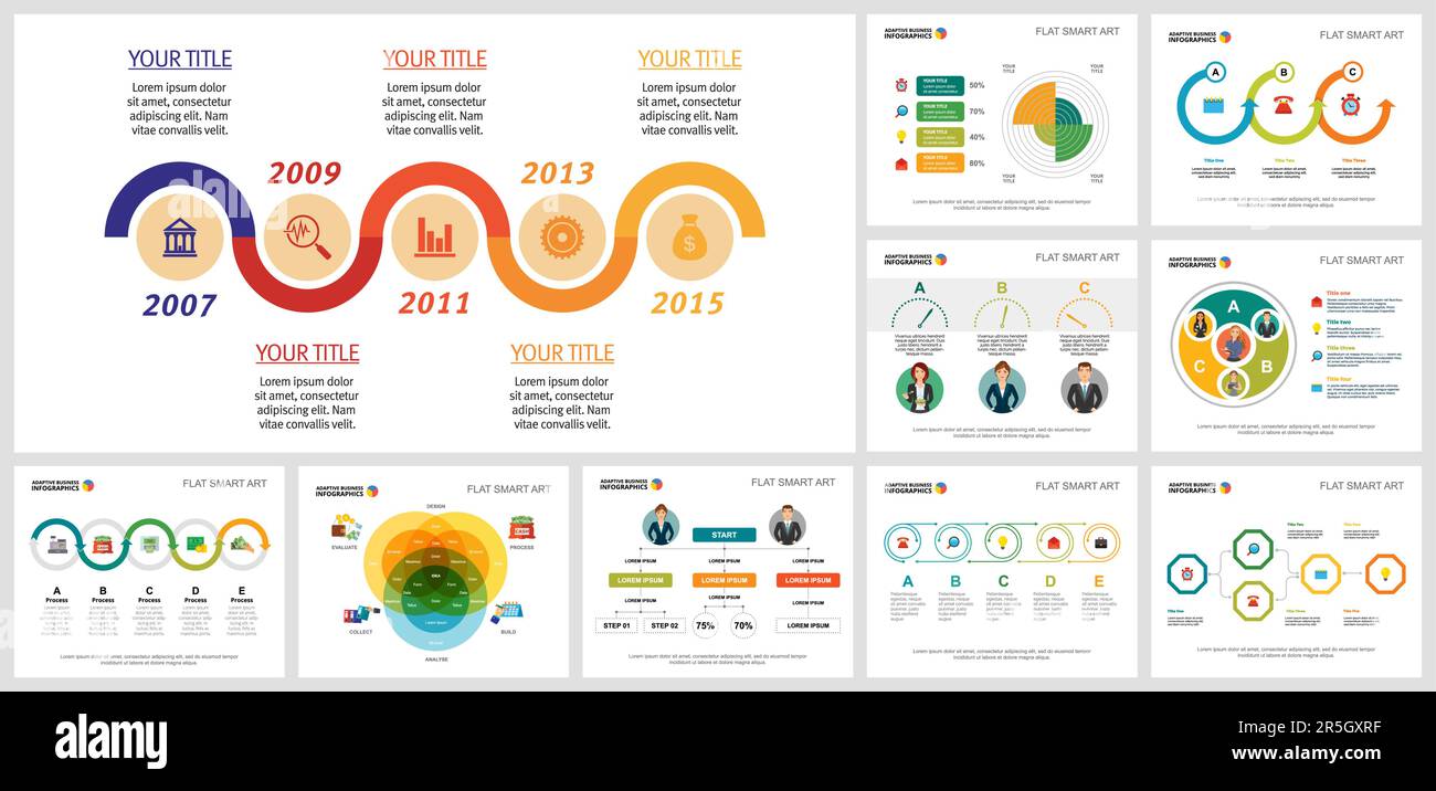 Trendy infographics design set Stock Vector Image & Art - Alamy