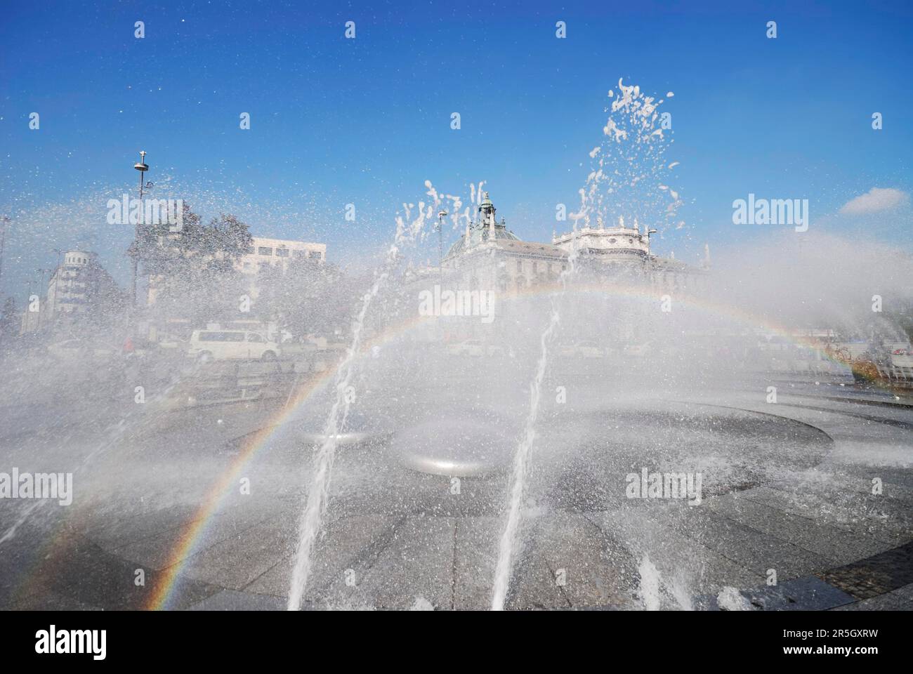 Munich karlsplatz stachus water fountain hi-res stock photography and ...