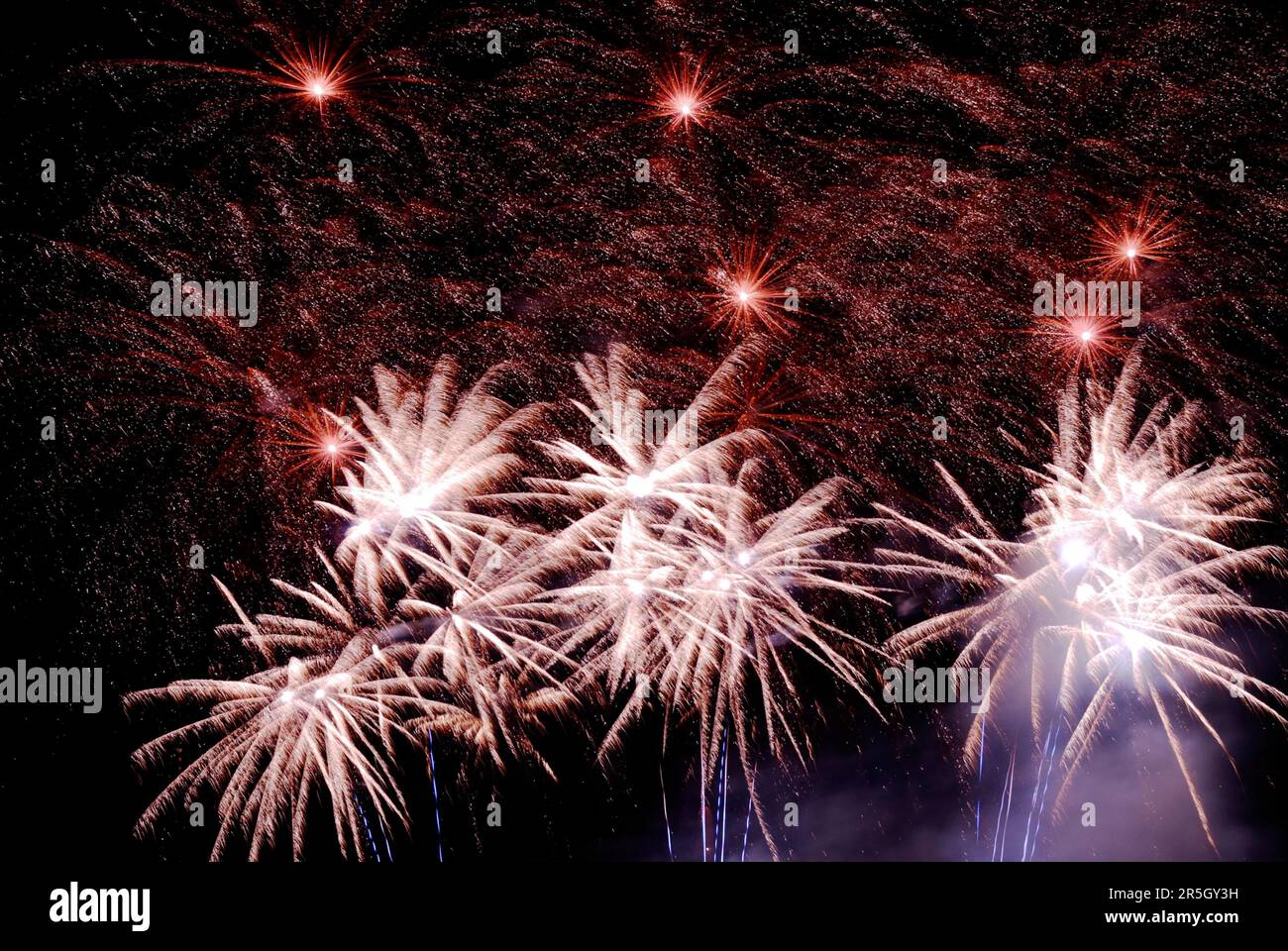 Festival event with colorful fireworks display Stock Photo - Alamy