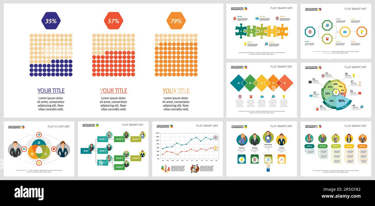 Modern infograph template set Stock Vector Image & Art - Alamy