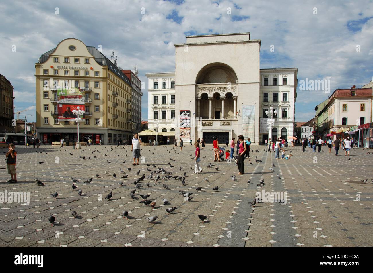 At the northern end of the large main square in the centre of Timisoara ...
