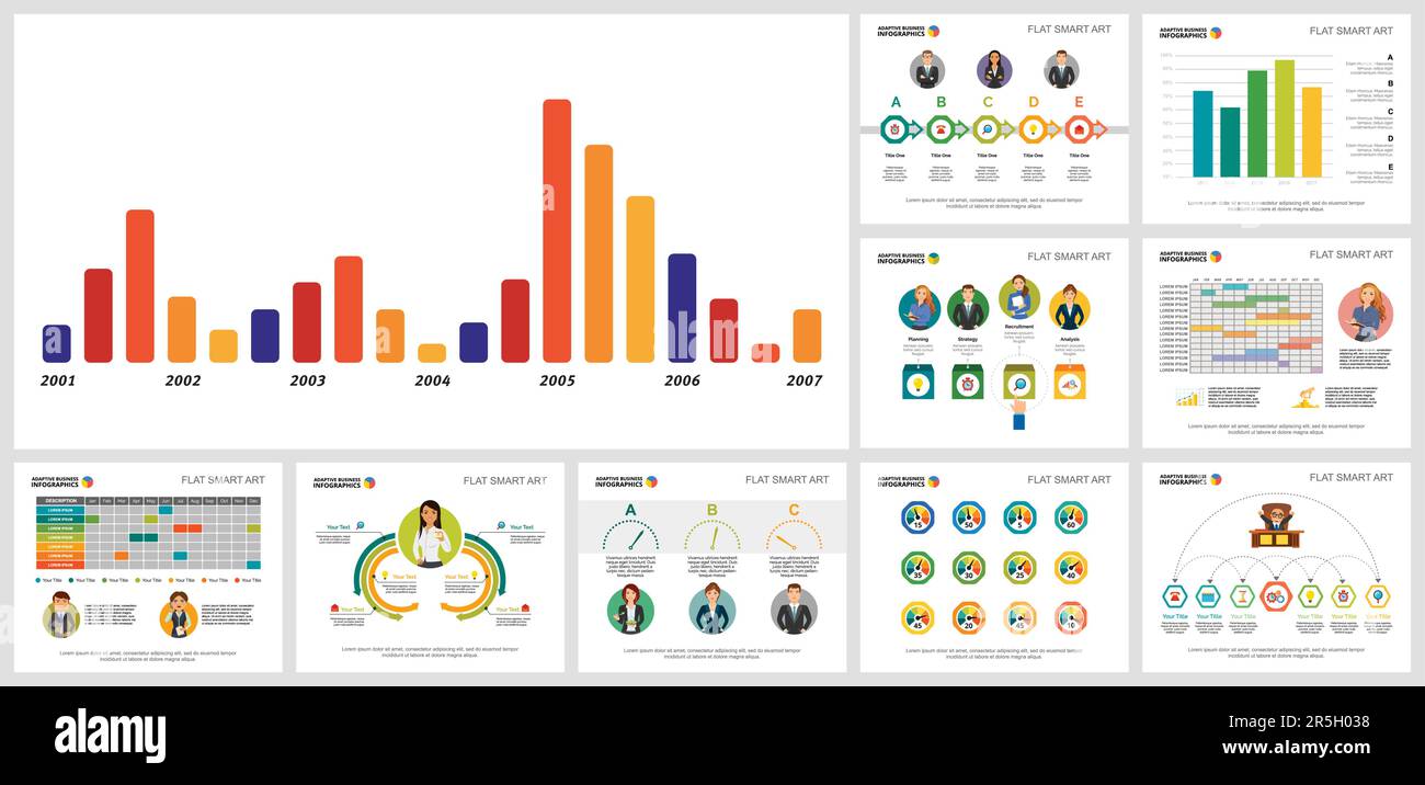 Colorful analytics design set Stock Vector Image & Art - Alamy