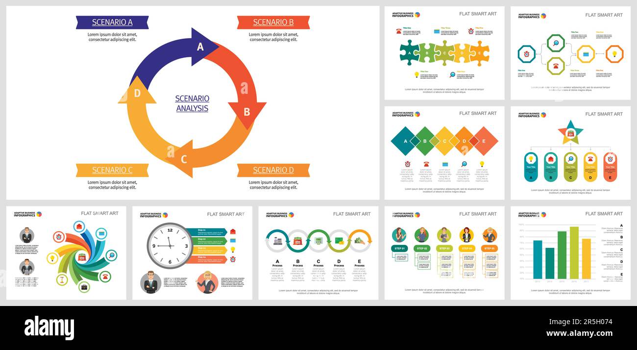 Bright business infographic template set Stock Vector Image & Art - Alamy