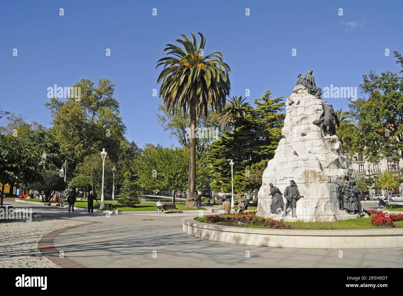 Jardines de Pereda, City Park, Santander, Cantabria, Spain Stock Photo ...