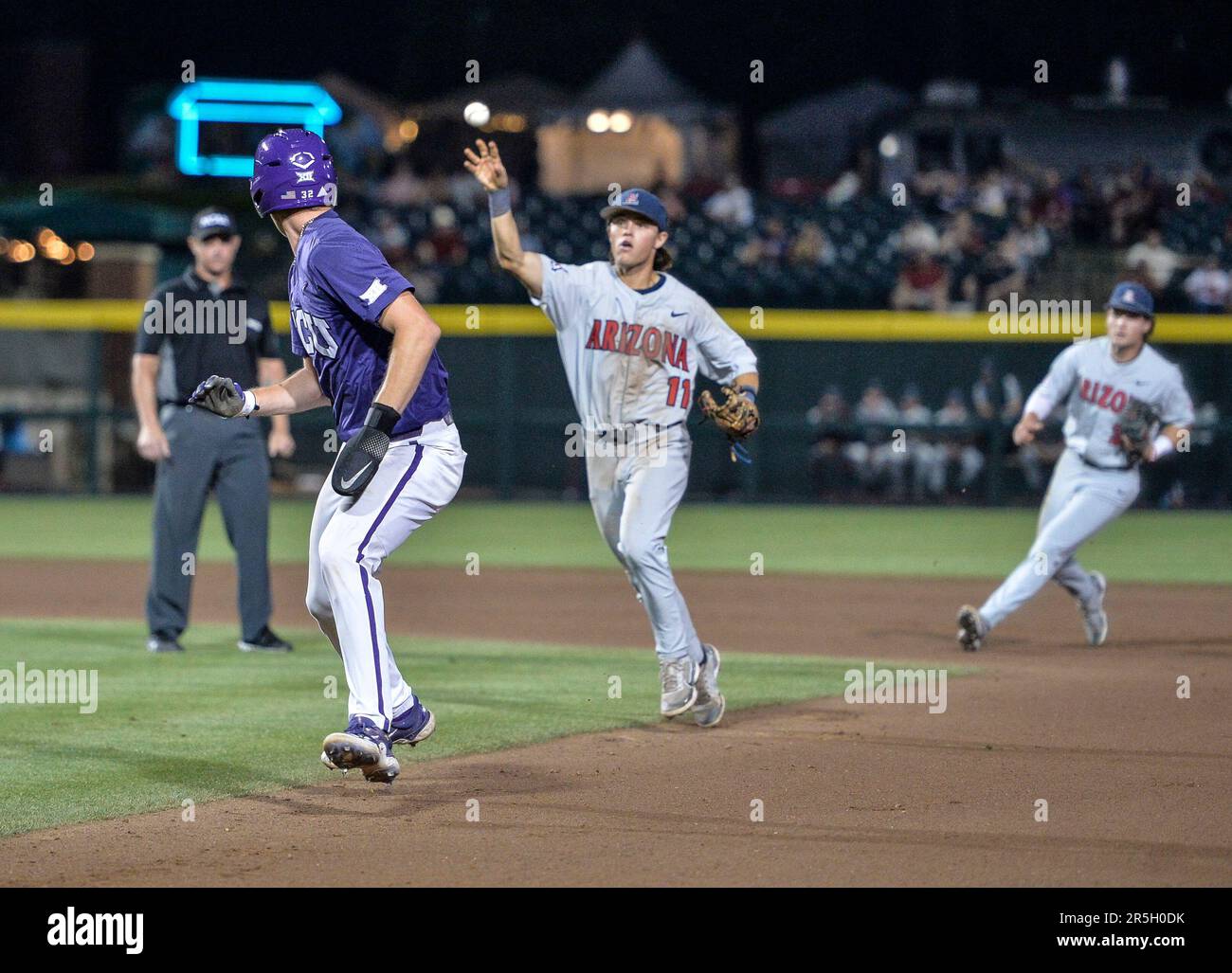 Fayetteville, Arkansas, USA. 2nd June, 2023. TCU infielder COLE ...
