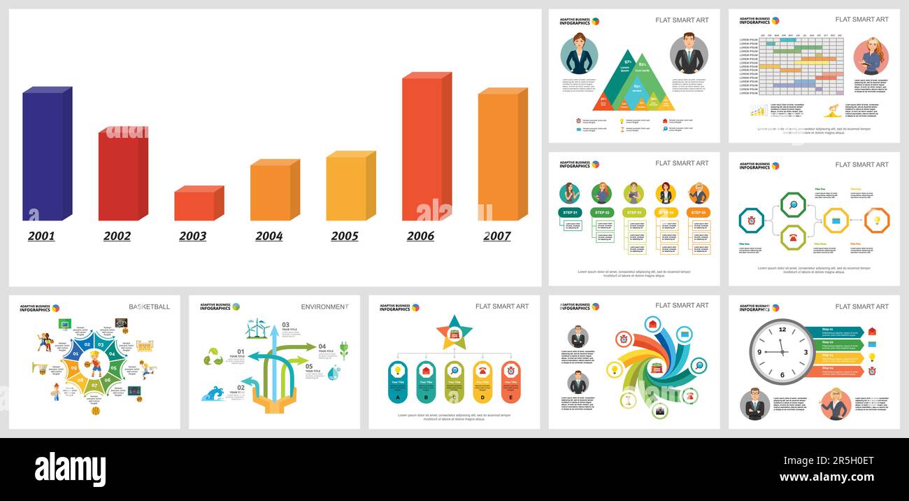 Collage of creative human resources infographic designs Stock Vector ...