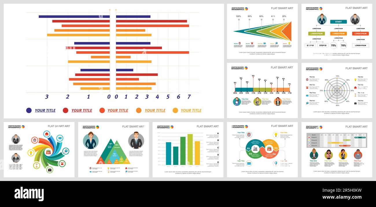 Trendy infochart layout set Stock Vector Image & Art - Alamy