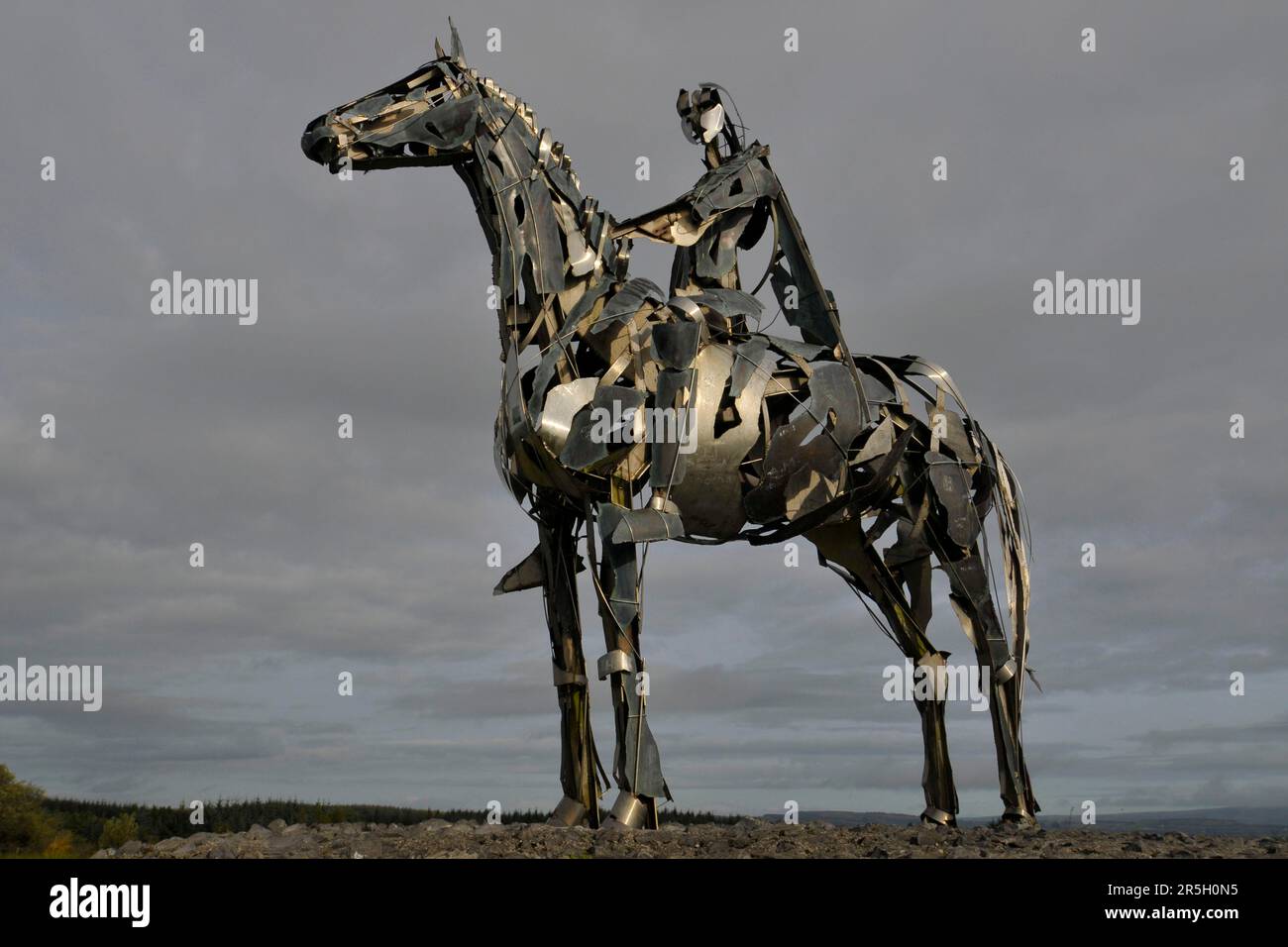 Sculpture The Gaelic Chieftain, Lough Key, Boyle, County Roscommon, The ...