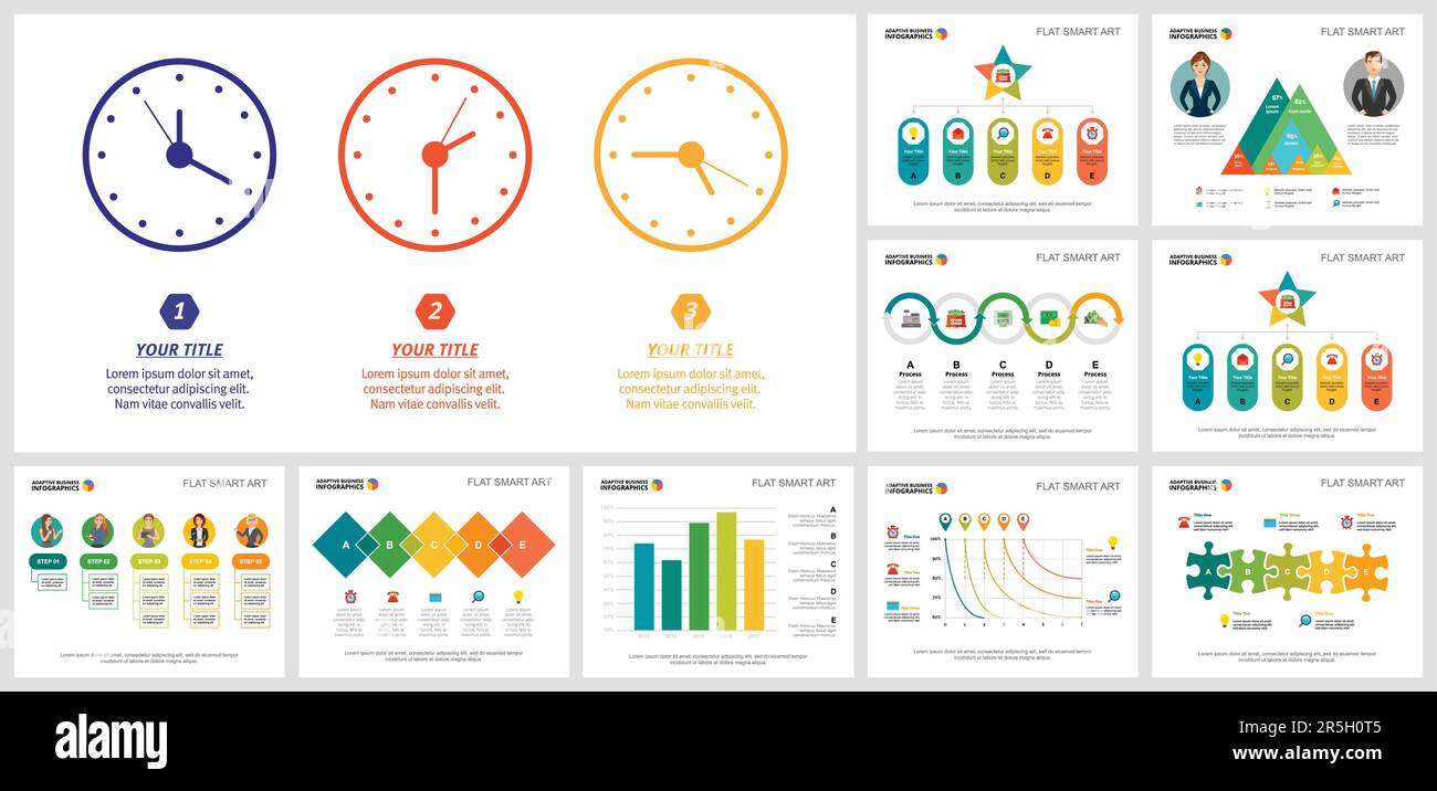 Set of graphic business infographic charts Stock Vector Image & Art - Alamy