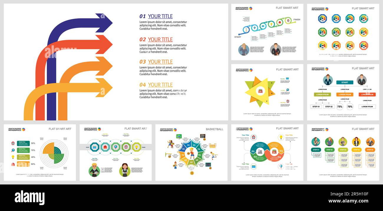 Trendy infographic layout set Stock Vector Image & Art - Alamy