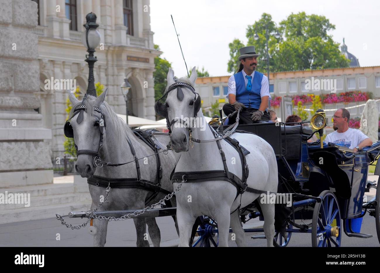 Austria, Vienna, Fiaker, horse-drawn carriage Stock Photo - Alamy