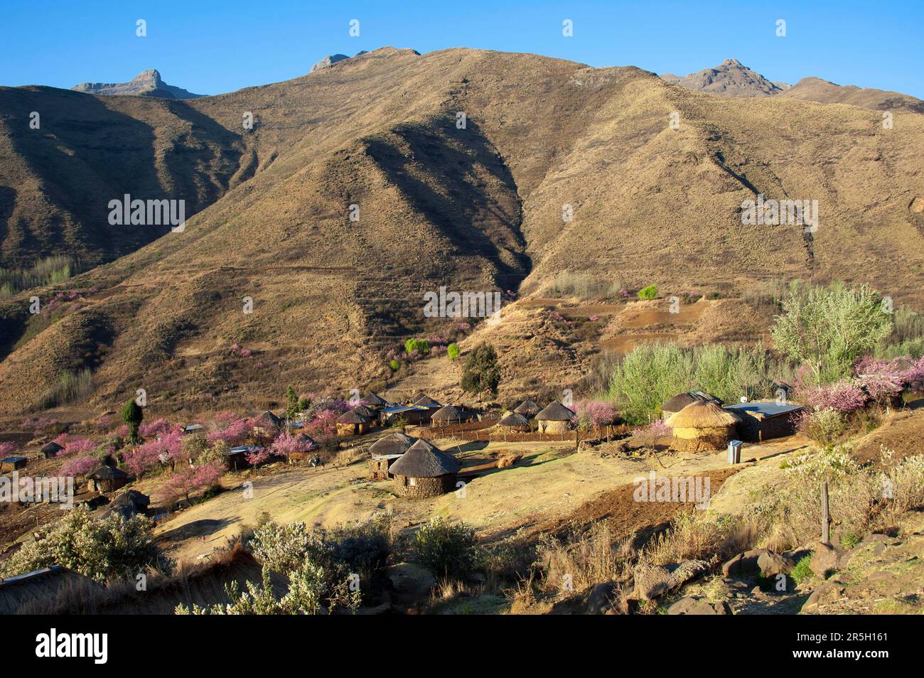 Village, Highway A1, Butha-Buthe District, Lesotho Stock Photo - Alamy
