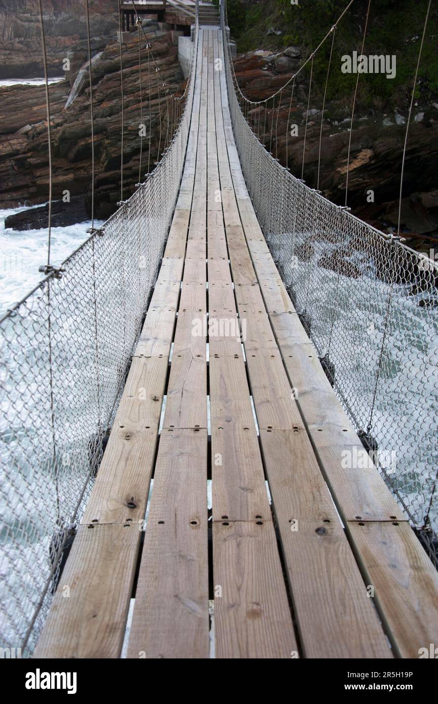 Suspension Bridge over the Storms River, Tsitsikamma National Park ...