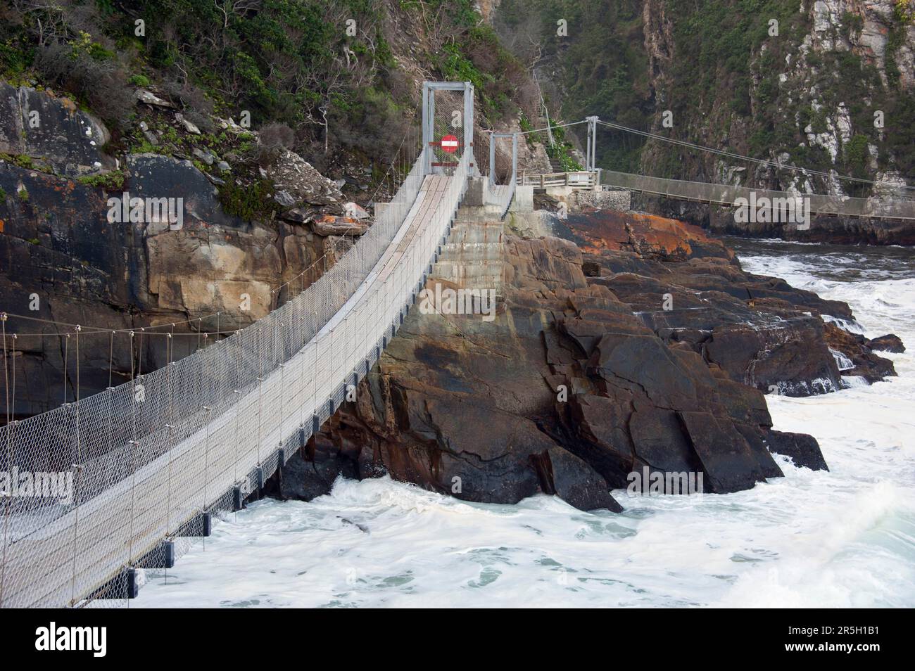 Suspension Bridge over the Storms River, Tsitsikamma National Park ...