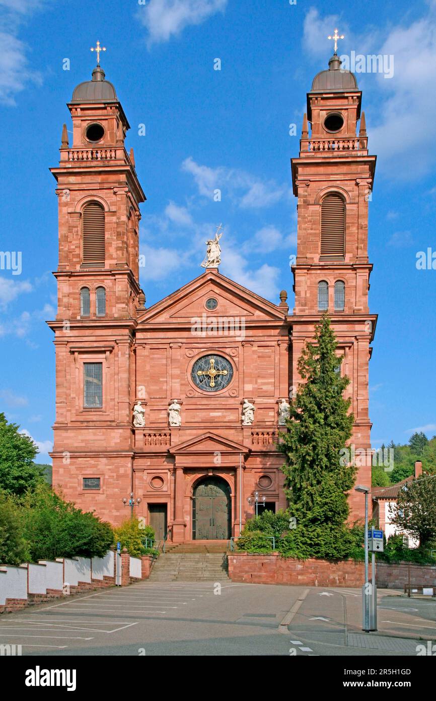 Church of St. John Nepomuk, Eberbach, Baden-Wuerttemberg, Germany Stock ...