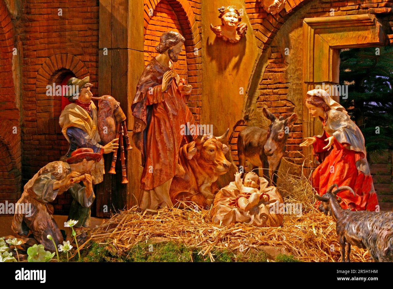 Christmas crib, Catholic Church of St. John Nepomuk, Hadamar, Hesse ...