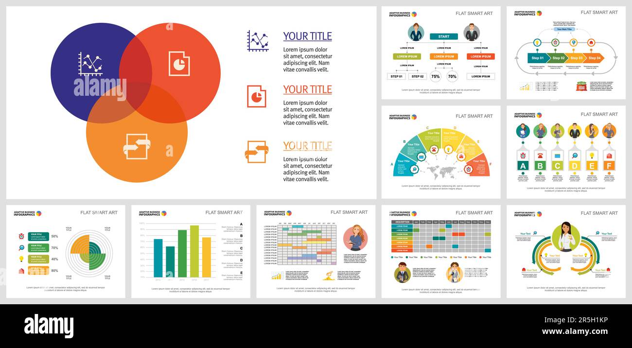 Colorful infocharts design set Stock Vector Image & Art - Alamy