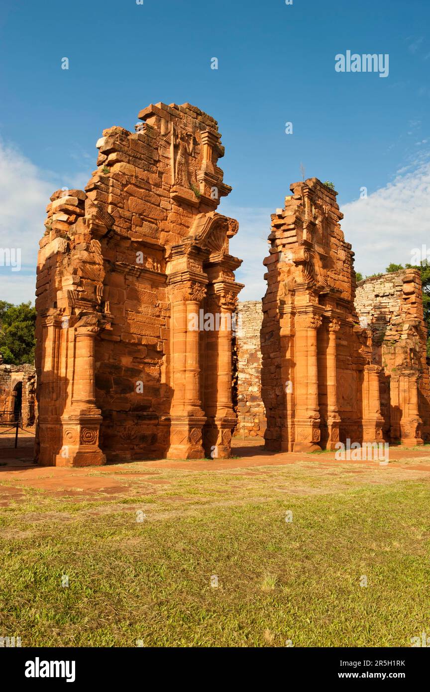 Ruins of the Jesuit Reduction, Church Gate, San Ignacio Mini, Misiones ...