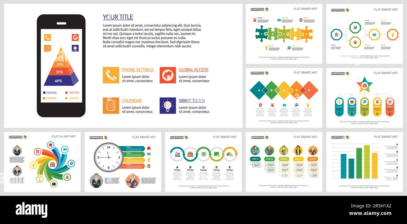 Modern analysis chart template set Stock Vector Image & Art - Alamy