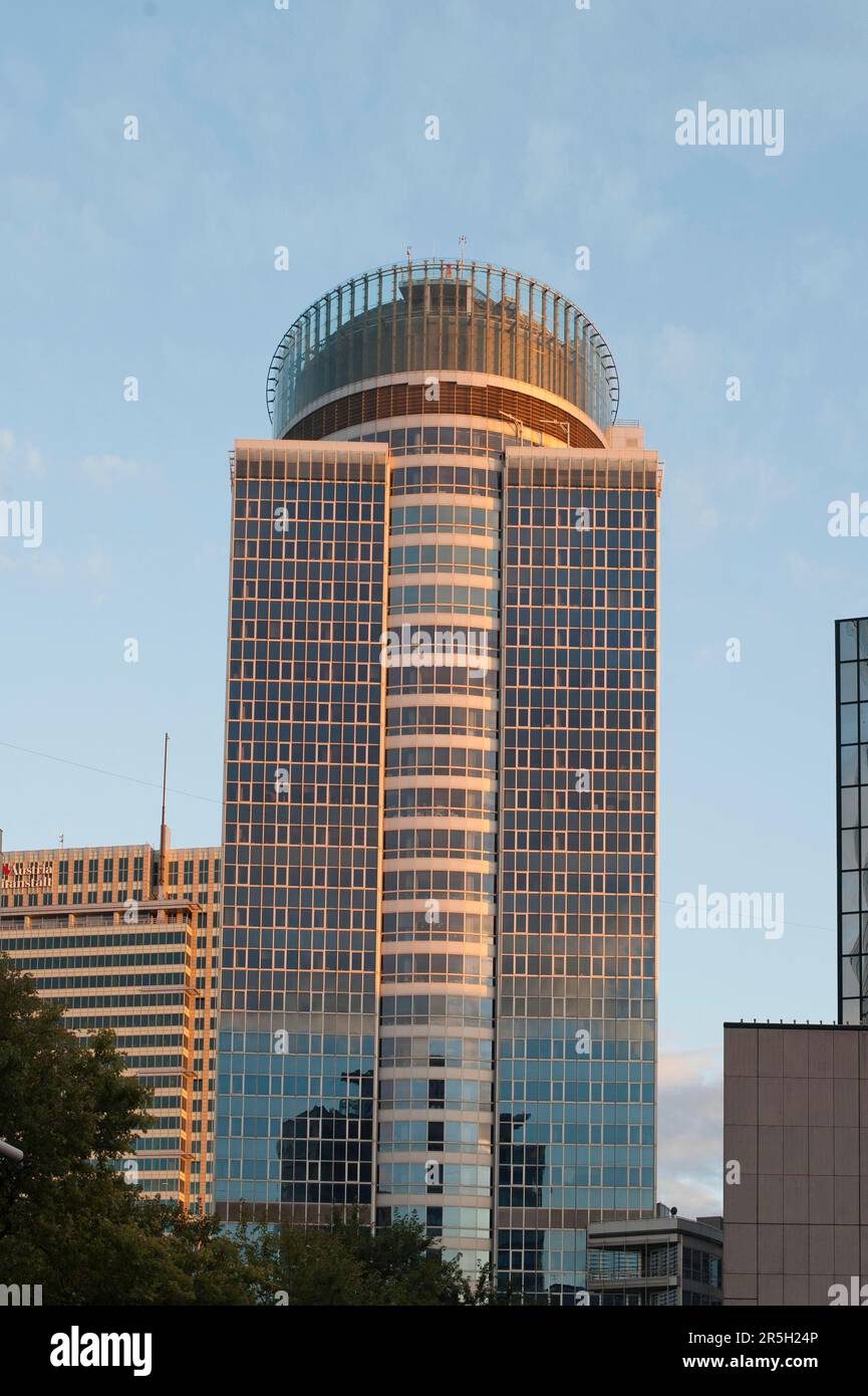 High-rise building, business district, Warsaw, Masuria, Poland Stock ...