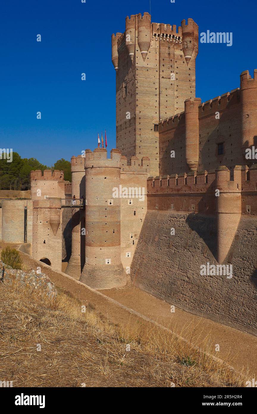 Castle of La Mota, medieval fortress, 15th century, Medina del Campo ...