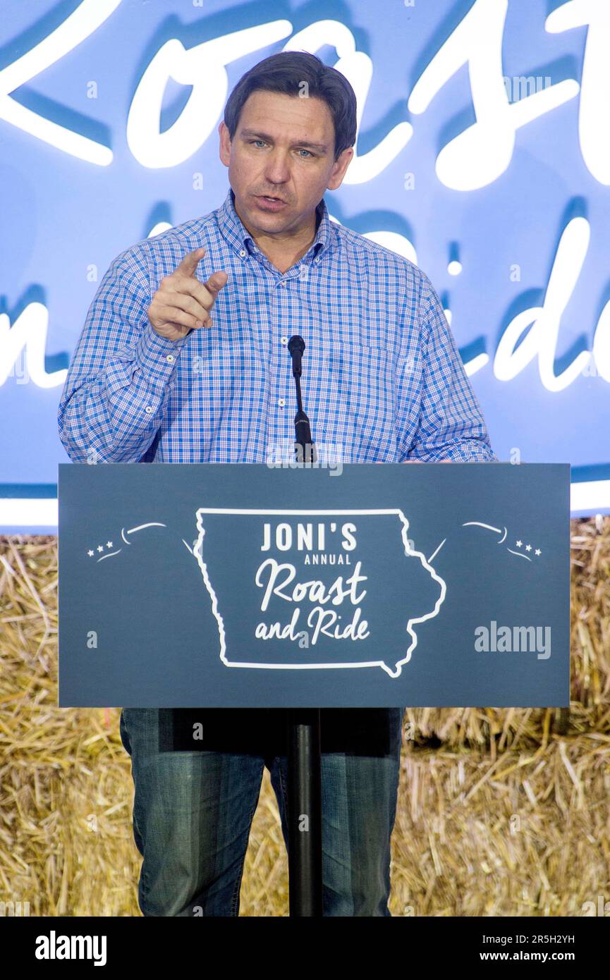 Des Moines, Iowa, USA. 03rd June, 2023. Florida Governor RON DESANTIS ...