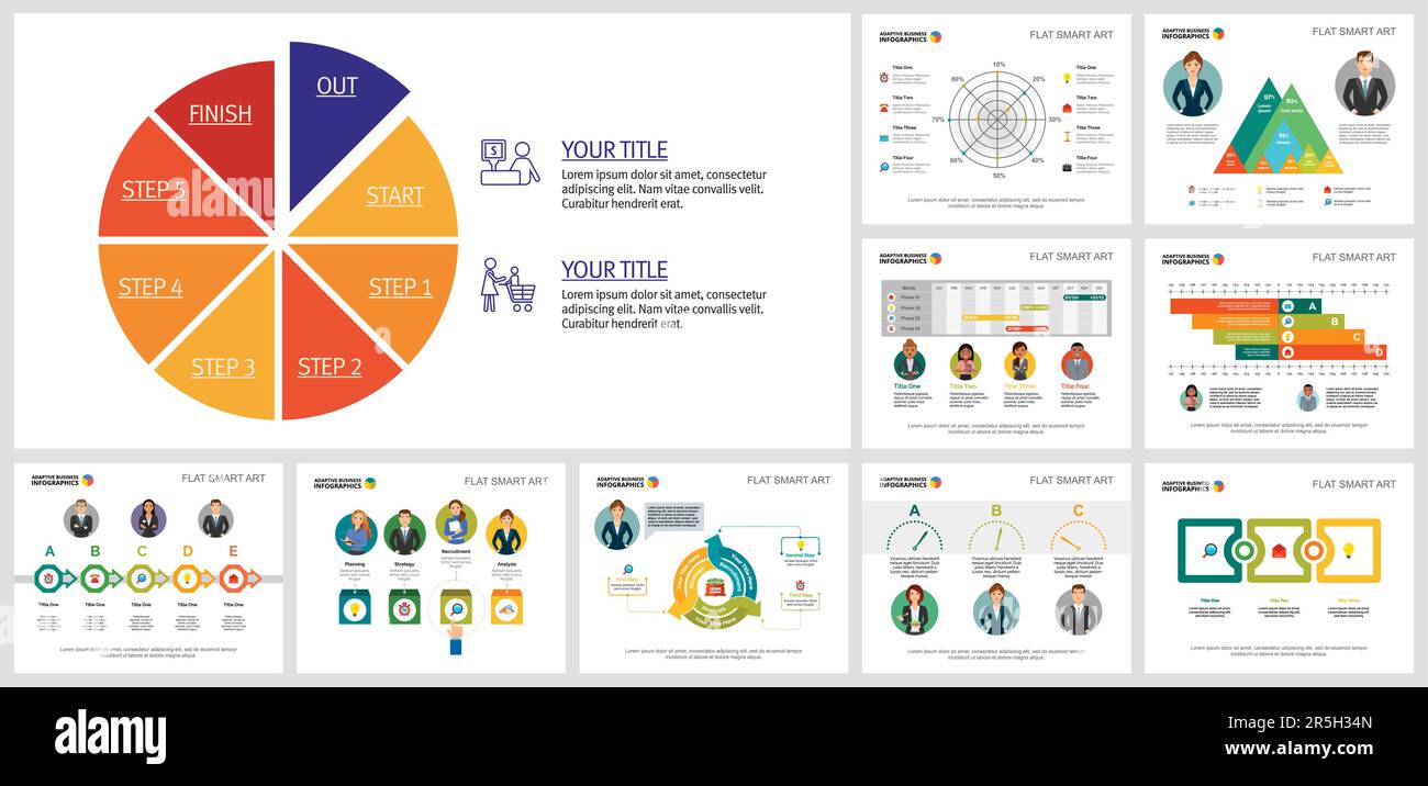 Infographic design elements for presentation slide templates Stock ...
