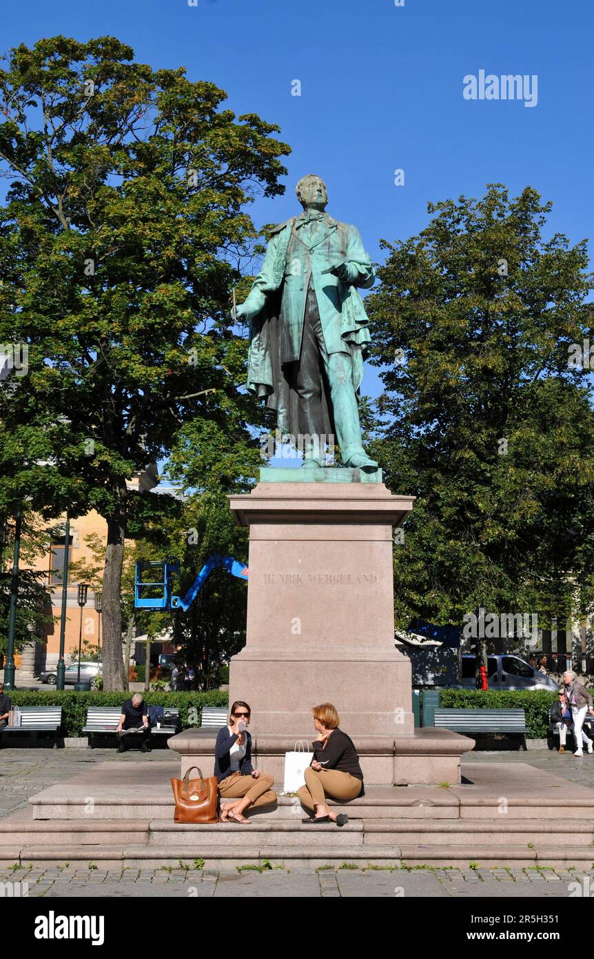 Monument by Henrik Arnold Wergeland, Oslo, Norway Stock Photo - Alamy