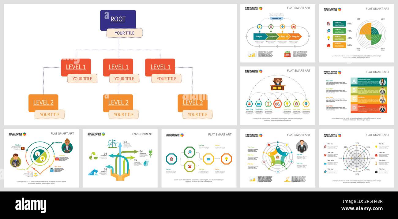 Colorful analytics layout set Stock Vector Image & Art - Alamy