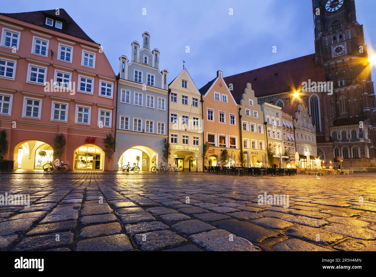 Old Town, Landshut, Bavaria, Cobblestone, Germany Stock Photo - Alamy
