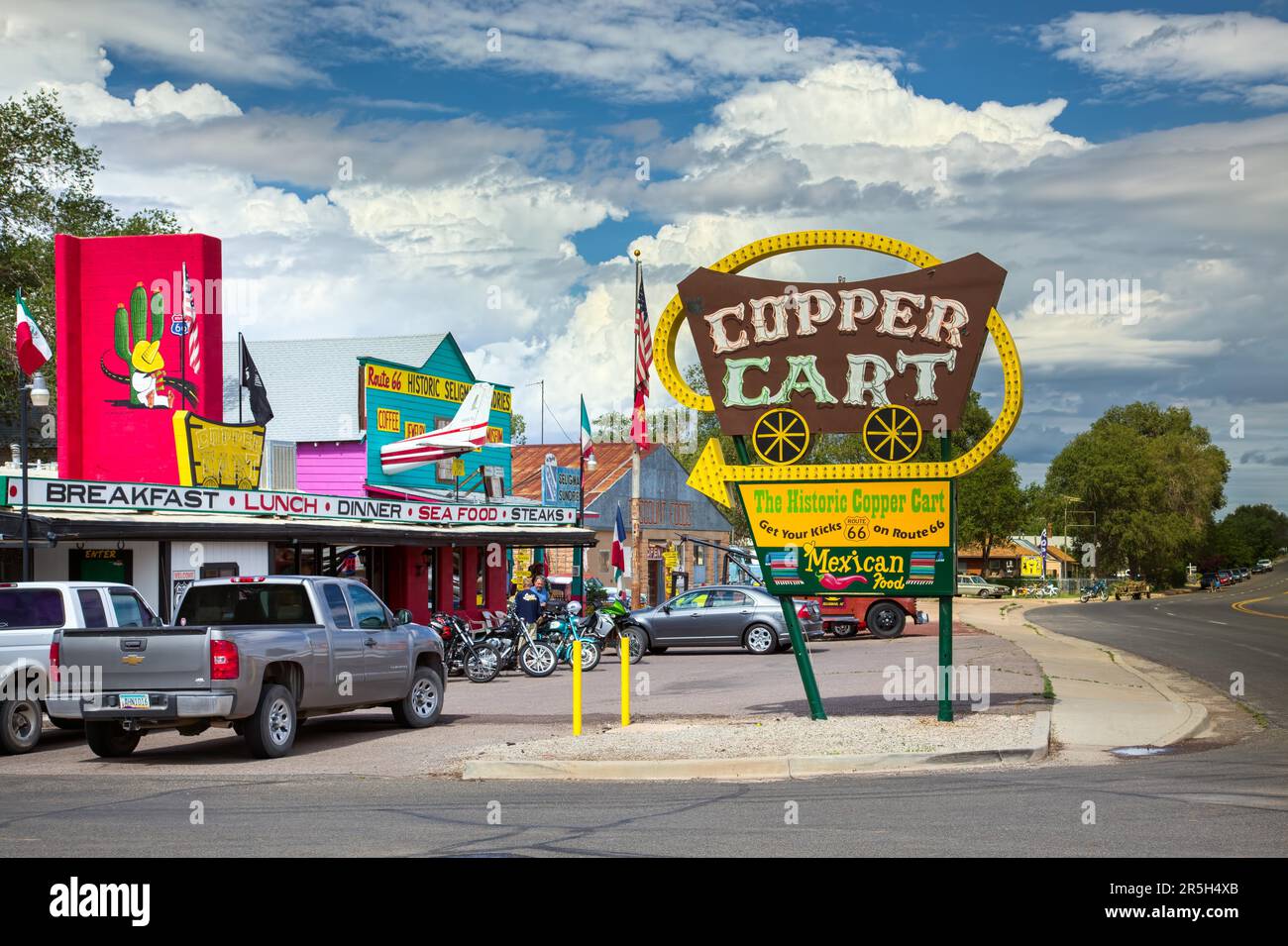 The Copper Cart in Seligman Stock Photo - Alamy
