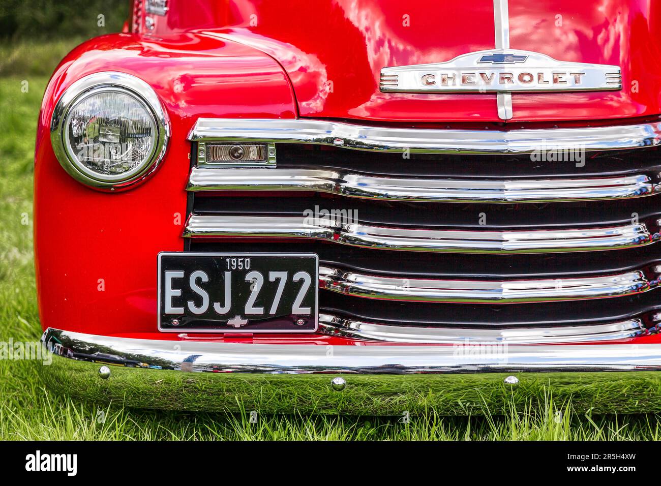 Old red Chevrolet Stock Photo - Alamy