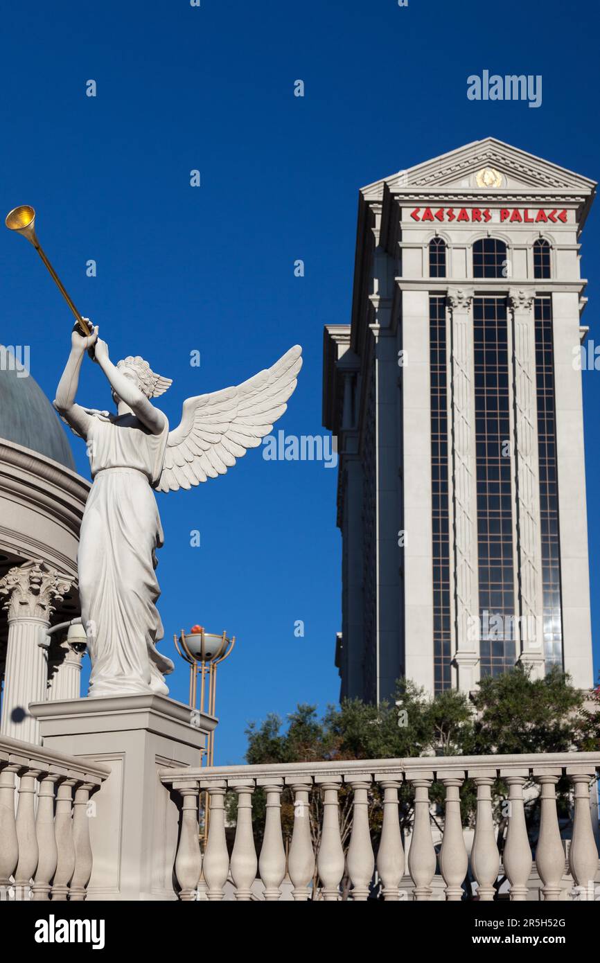 LAs VEGAS, NEVADA/USA - AUGUST 1 ; View at sunrise of Angel playing ...
