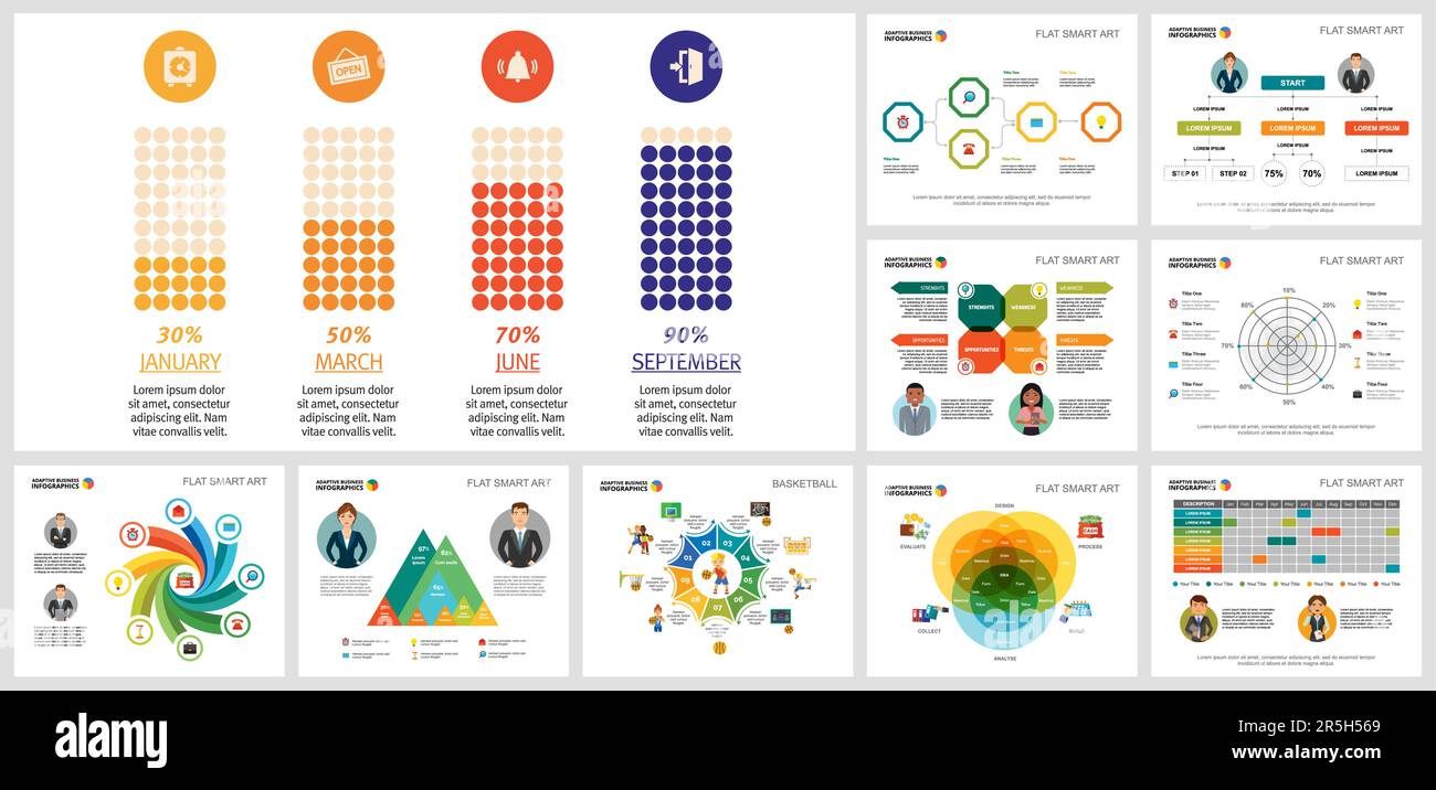 Creative diagram design set Stock Vector Image & Art - Alamy