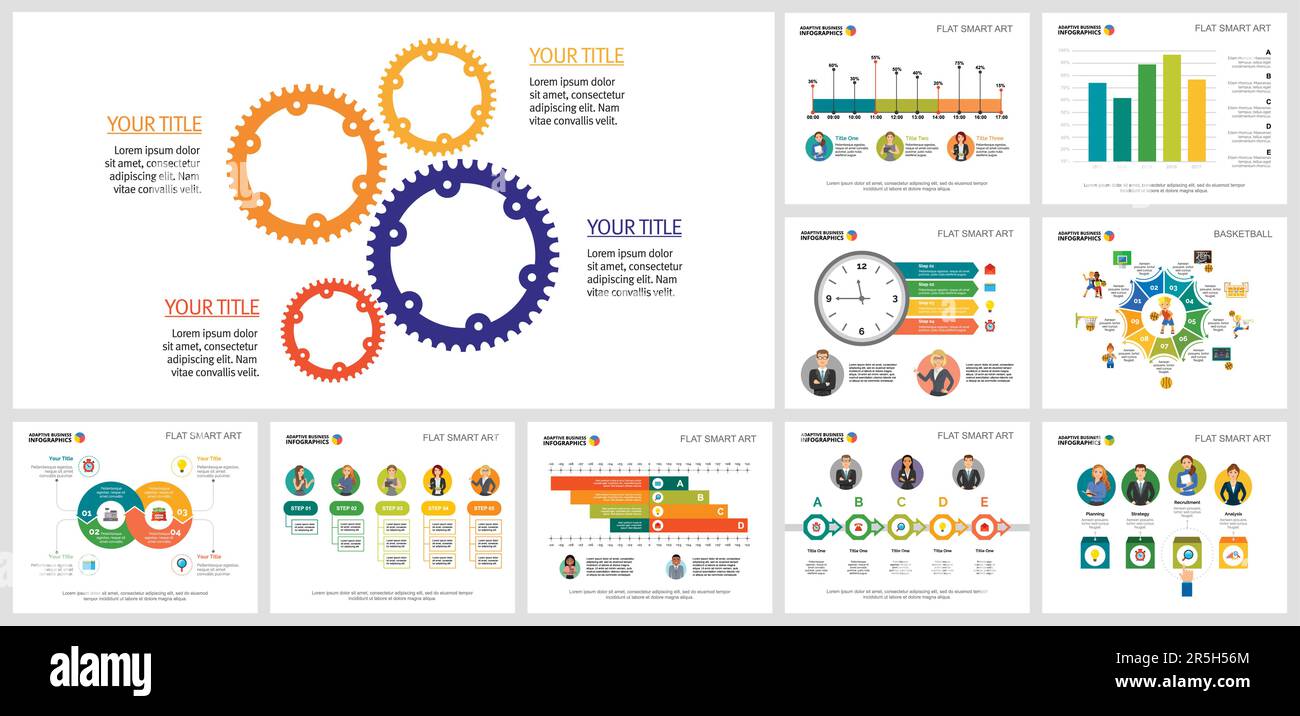 Set of analysis concept infographic charts Stock Vector Image & Art - Alamy
