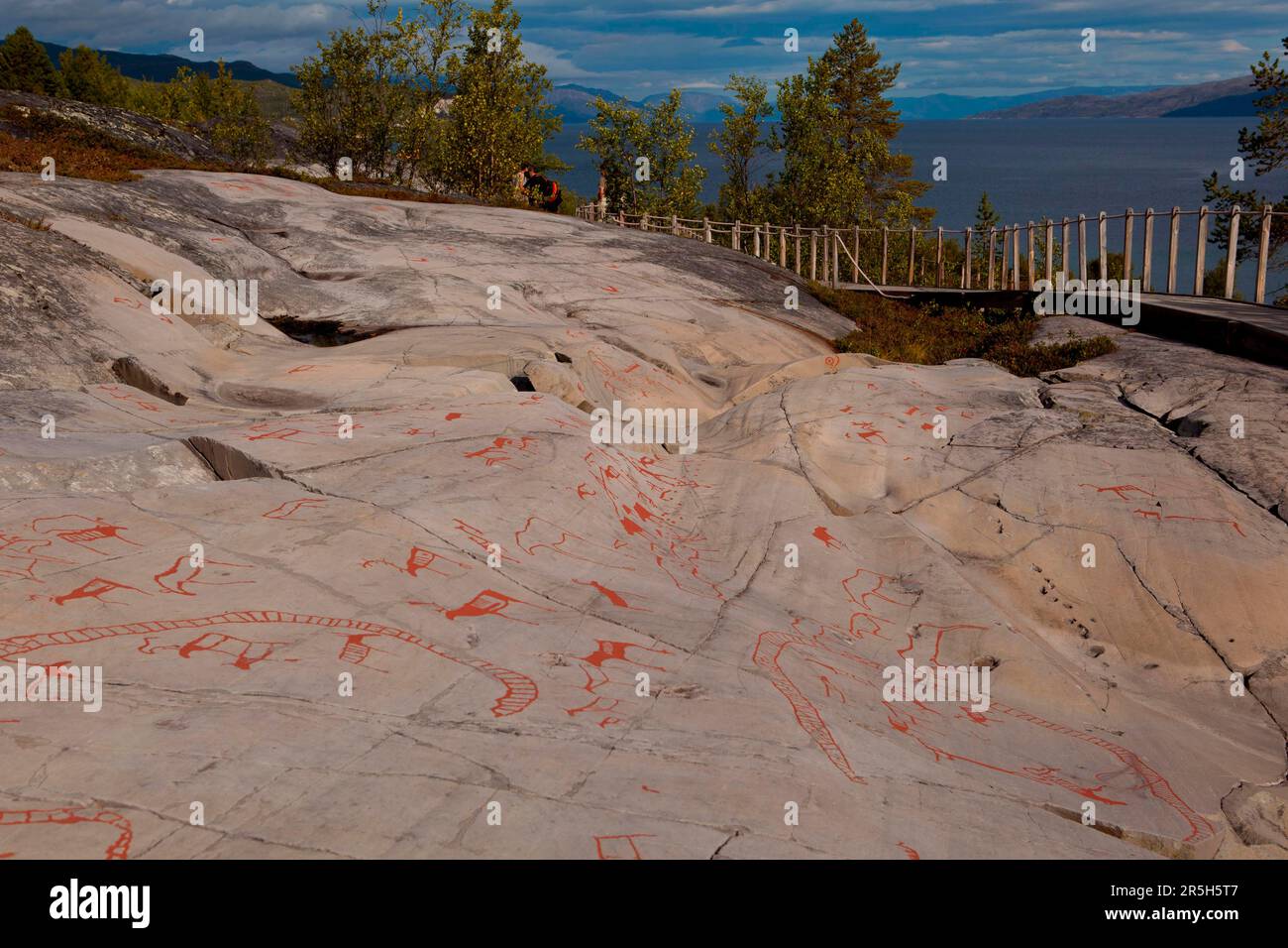 Stone drawings, Alta, Norway Stock Photo - Alamy
