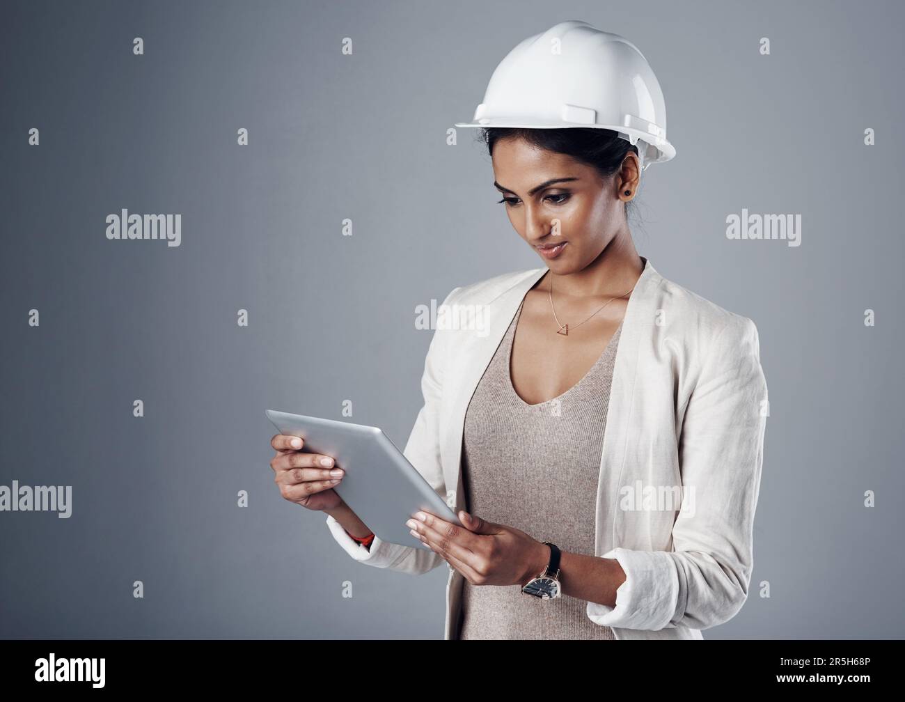 Civil engineer in helmet using hi-res stock photography and images - Alamy