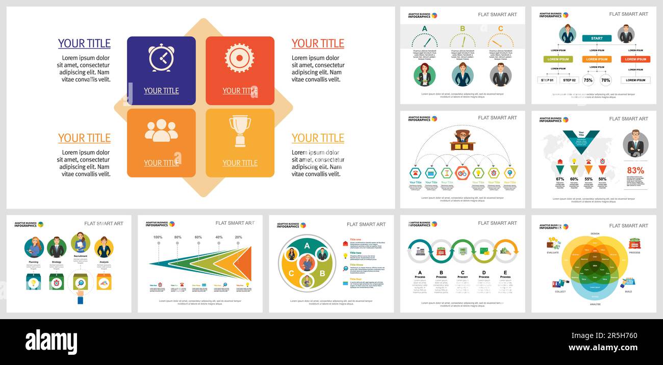 Trendy infographics layout set Stock Vector Image & Art - Alamy