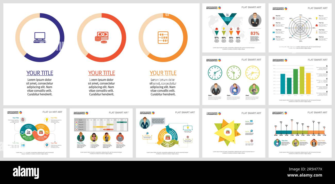 Creative infochart template set Stock Vector Image & Art - Alamy