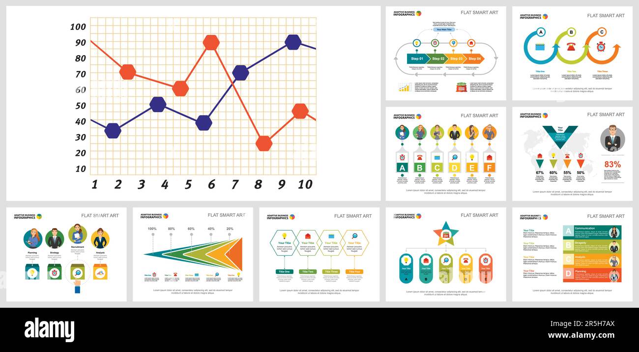 Bright infographics layout set Stock Vector Image & Art - Alamy