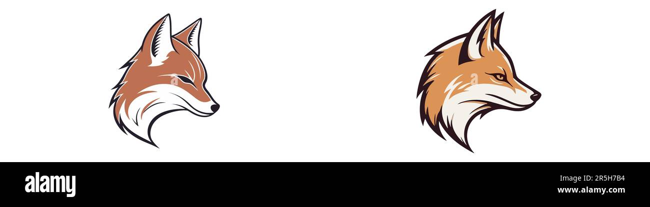 Fox logo set - Premium design collection - Vector Illustration Stock ...