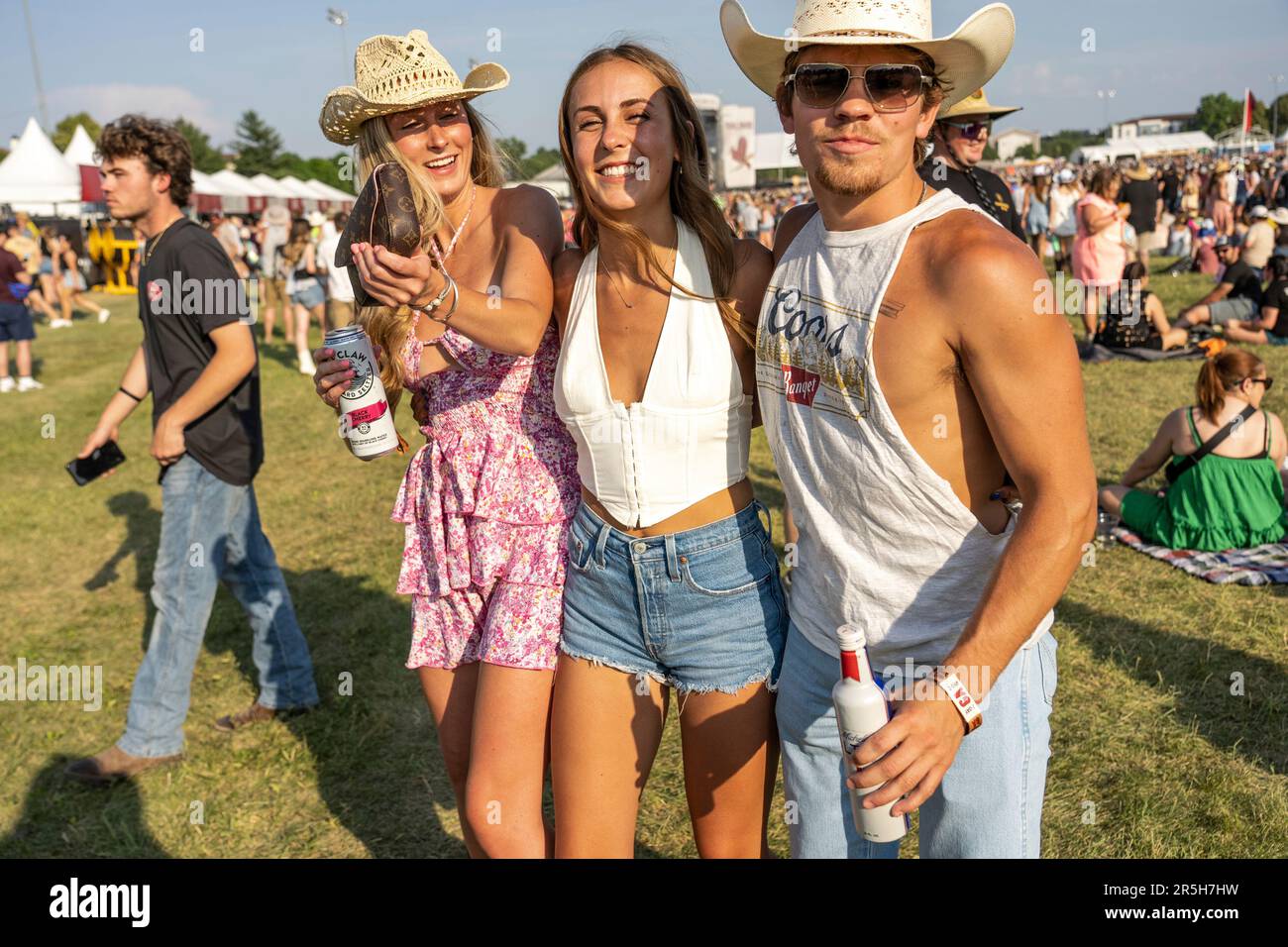 Festivalgoers are seen at Railbird Music Festival on Saturday, June 3 ...