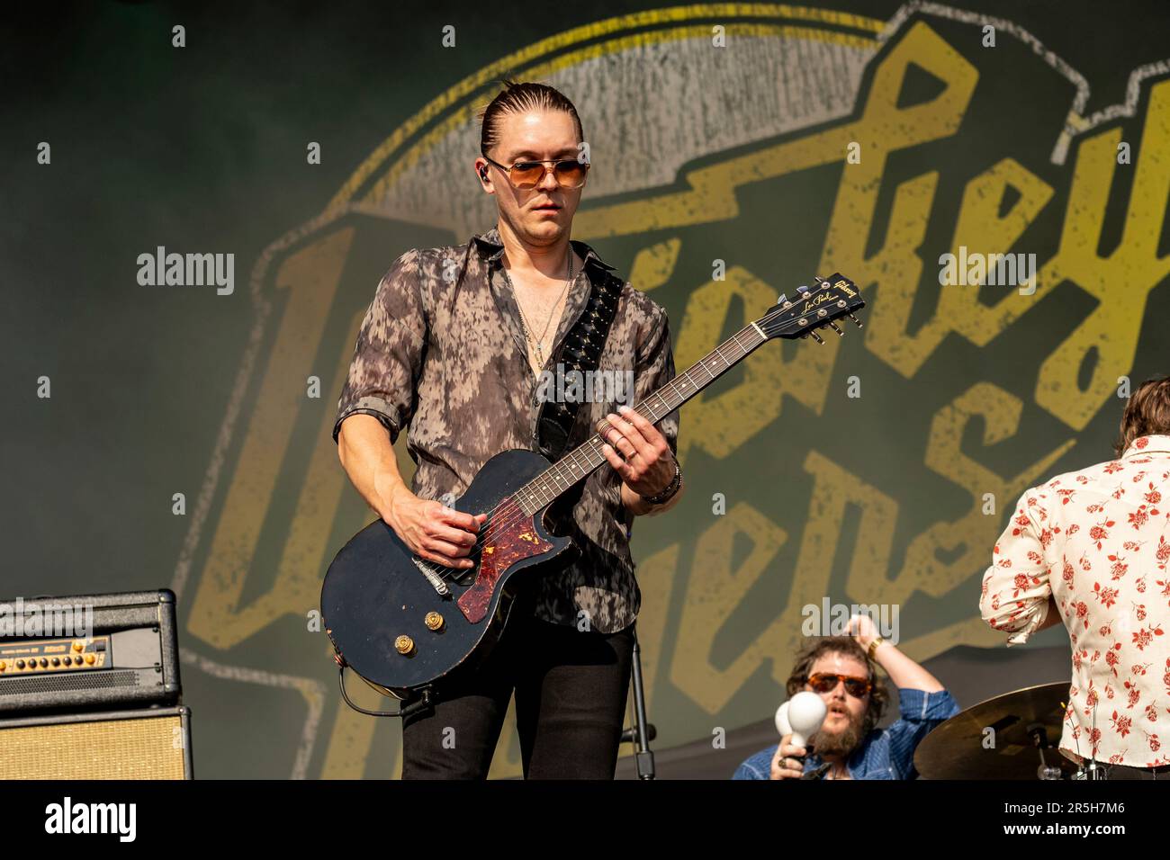 John Jeffers of Whiskey Myers performs at Railbird Music Festival on ...