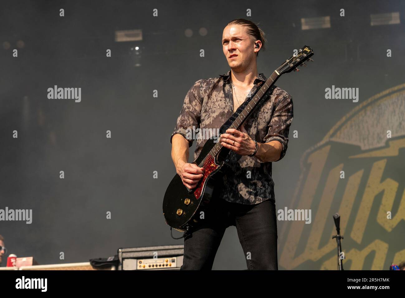 John Jeffers of Whiskey Myers performs at Railbird Music Festival on ...
