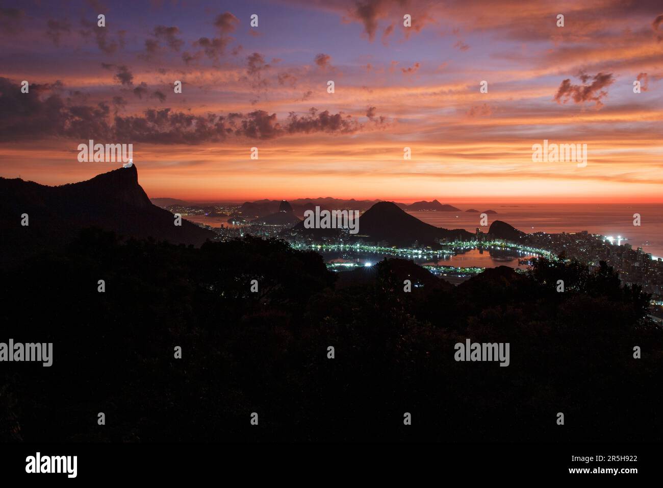 dawn in chinese view in Rio de Janeiro, Brazil Stock Photo - Alamy